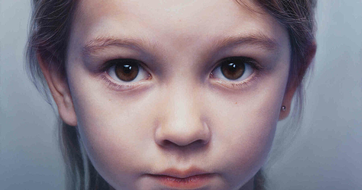 Helnwein Gottfried - original Paintings/Head of a Child 25 (Croi ...